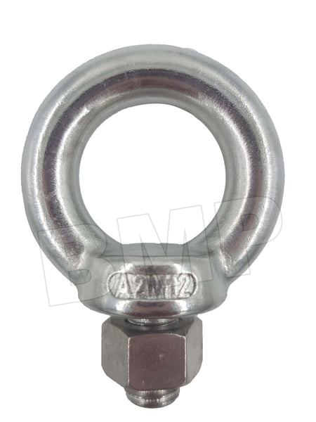 M12 DIN 580 Lifting Eye Bolt – 304 Stainless Steel A2, Made in Germany ...